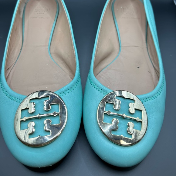 Tory Burch | Shoes | Tory Burch Turquoise Flats Size 1 | Poshmark